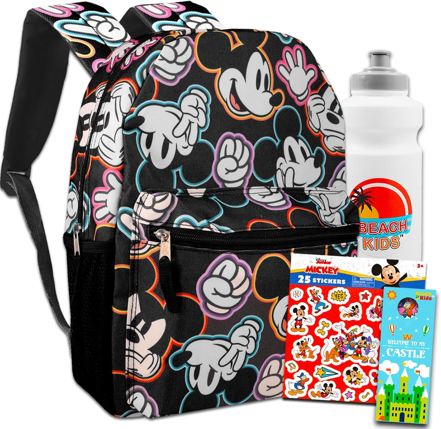 Amazon.com | Mickey Mouse Backpack for Kids - Bundle with 16" Mickey ...