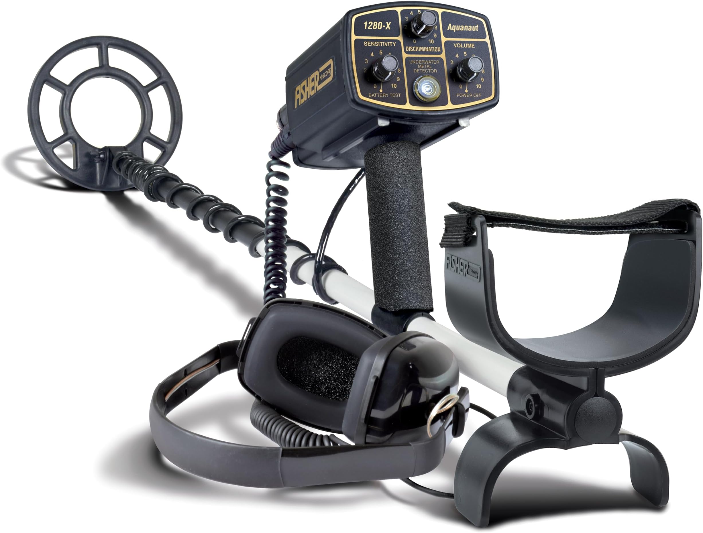 Amazon.com : Fisher 1280-X Aquanaut Metal Detector, 10" Spider Coil ...