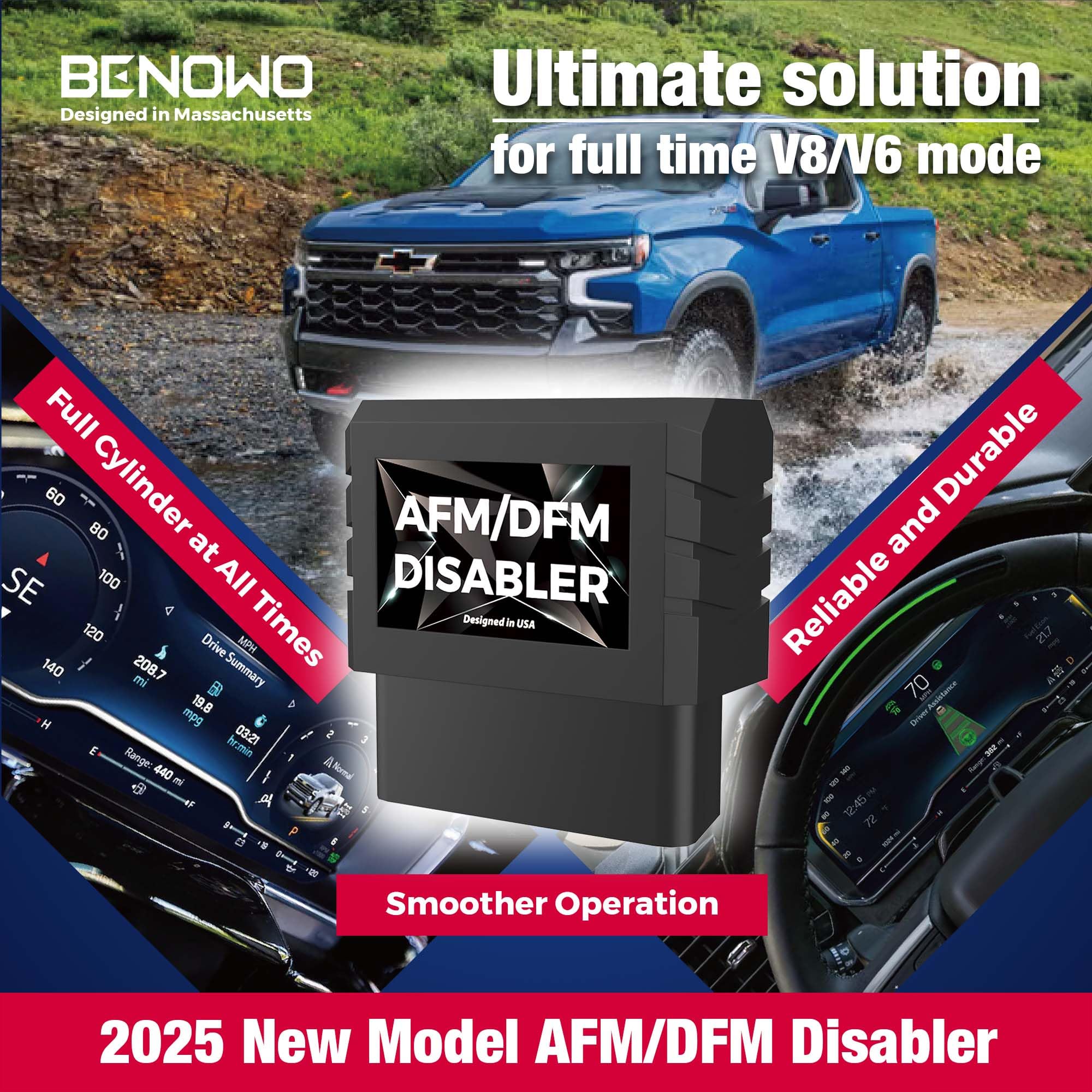 Afm Delete Chevy 5.3 Kit Benowo AFM/DFM Disabler 2025 New Model AFM ...