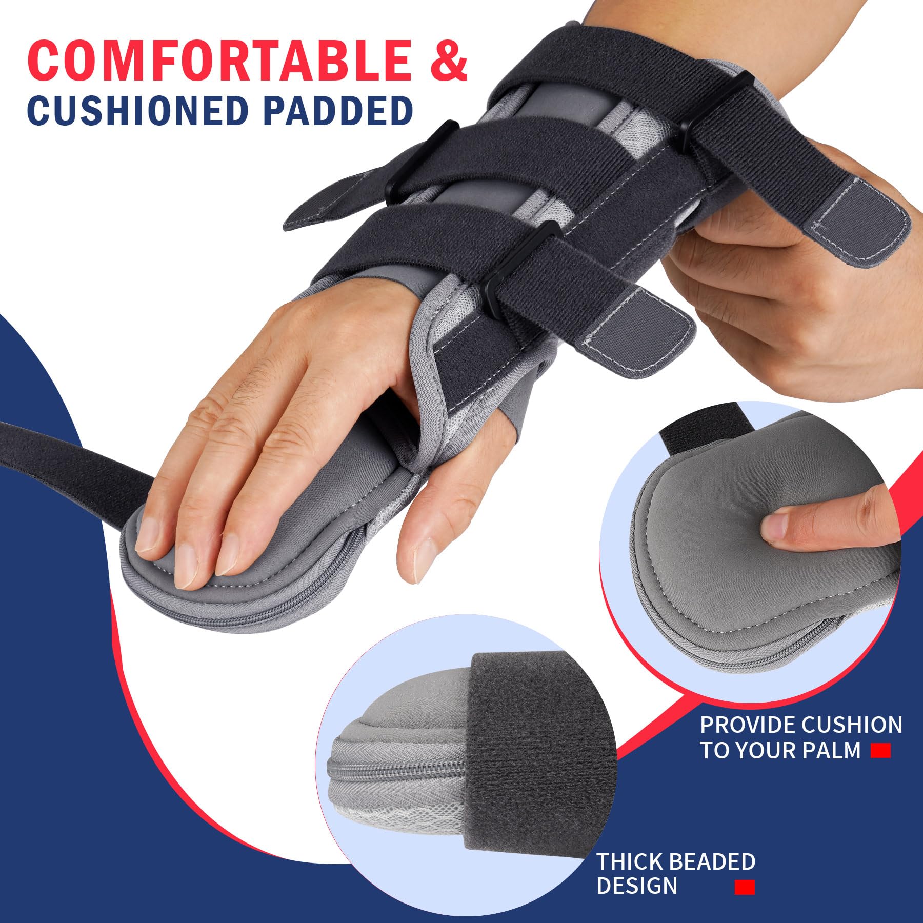 Snapklik.com : Resting Hand Splint, Stroke Hand Immobilizer For Men And ...