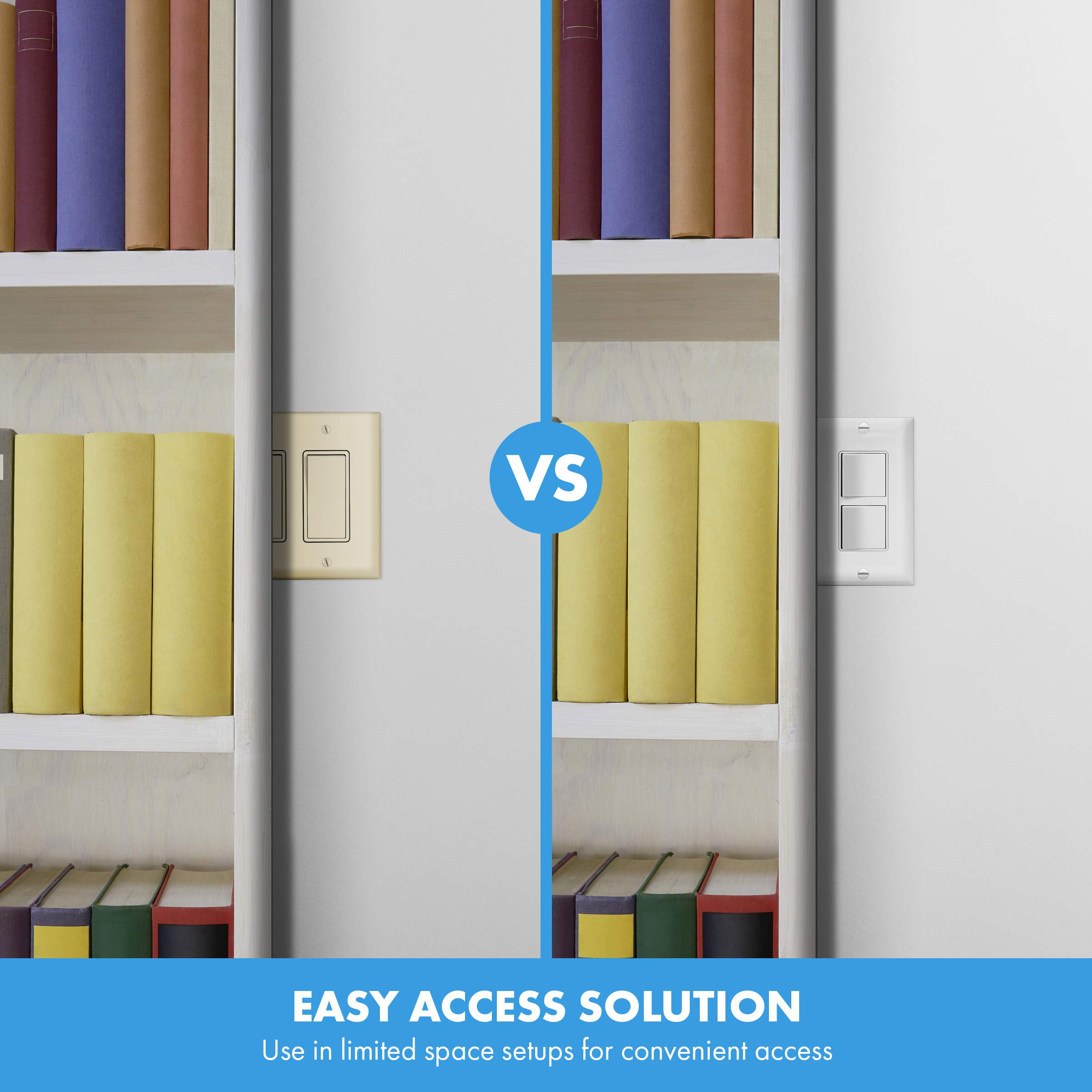 Snapklik.com : Double Paddle Rocker Combination Decorator Switch ...