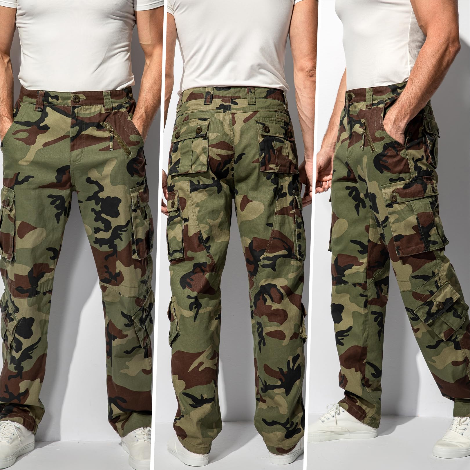 Snapklik.com : Mens BDU Casual Military Pants, Tactical Wild Army ...