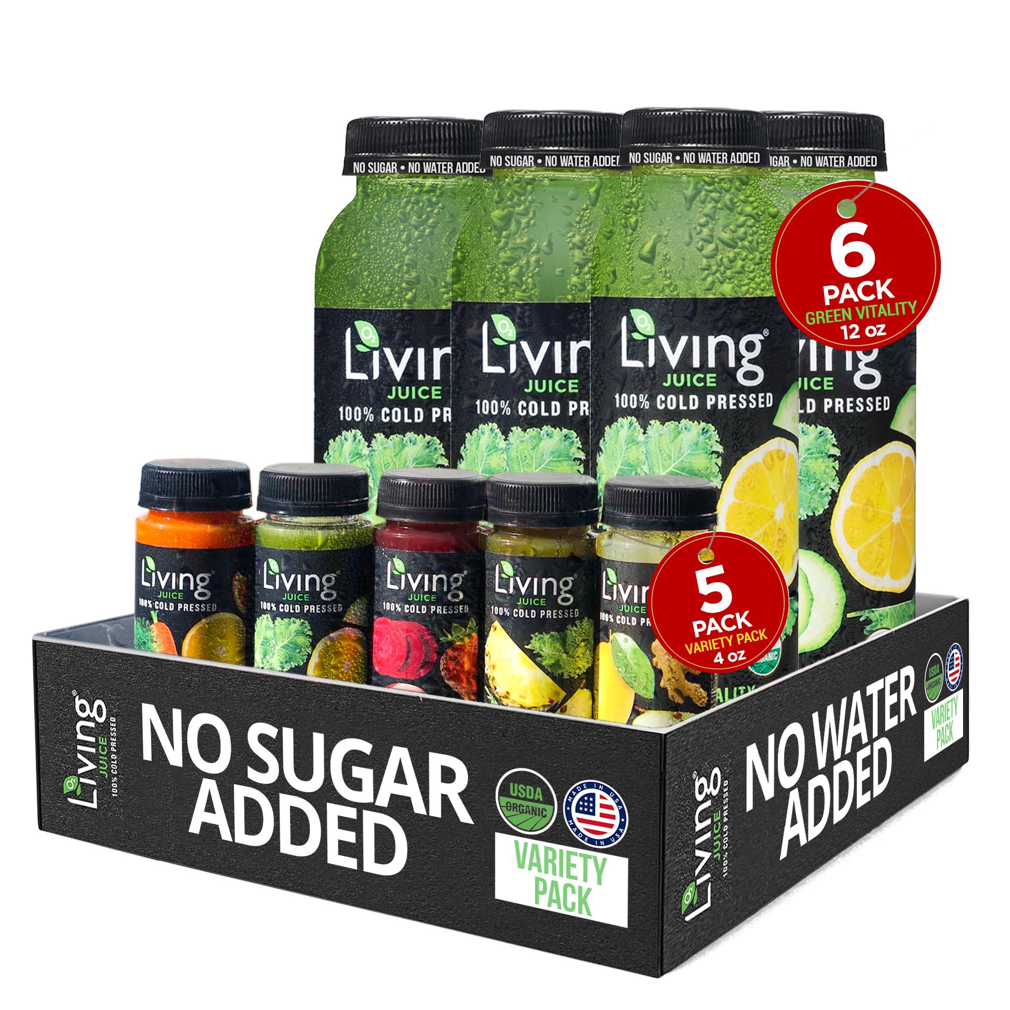Buy O2 Living Juices: Cold Pressed Juice - No Added Sugar or Water ...