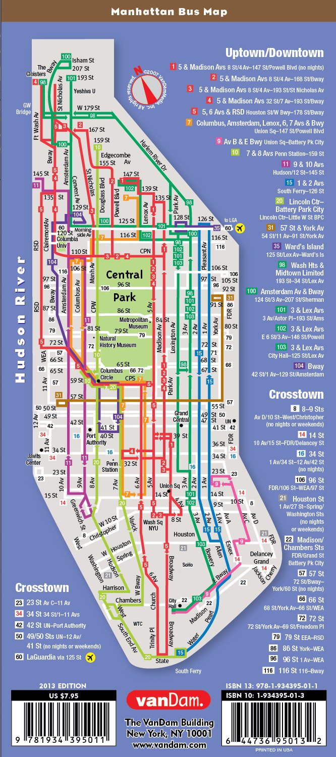 Snapklik.com : StreetSmart NYC Transit Map By VanDam-Laminated Pocket ...