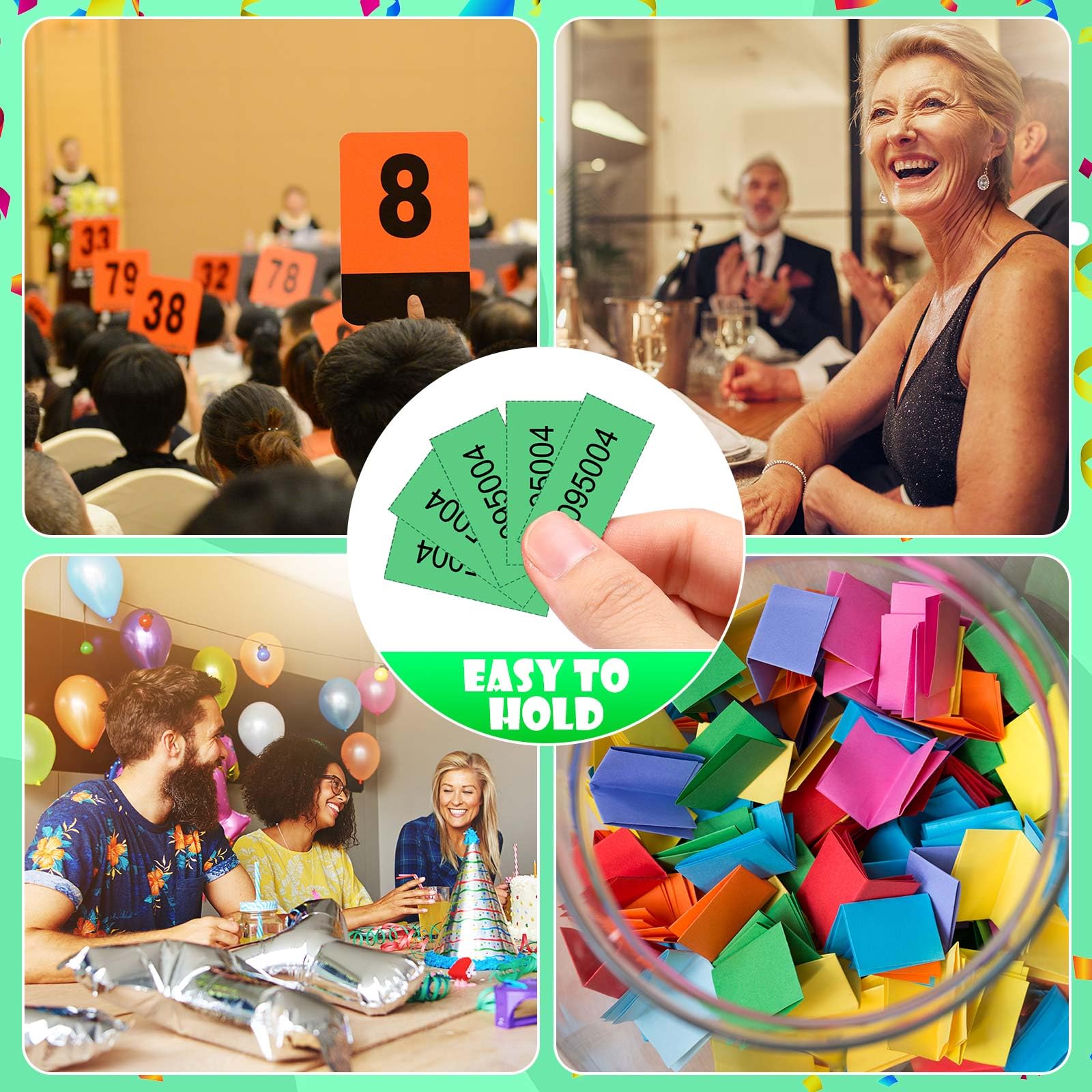 Snapklik.com : Kosiz 1000 Sheets 5 Bid Raffle Ticket Numbers Auction ...