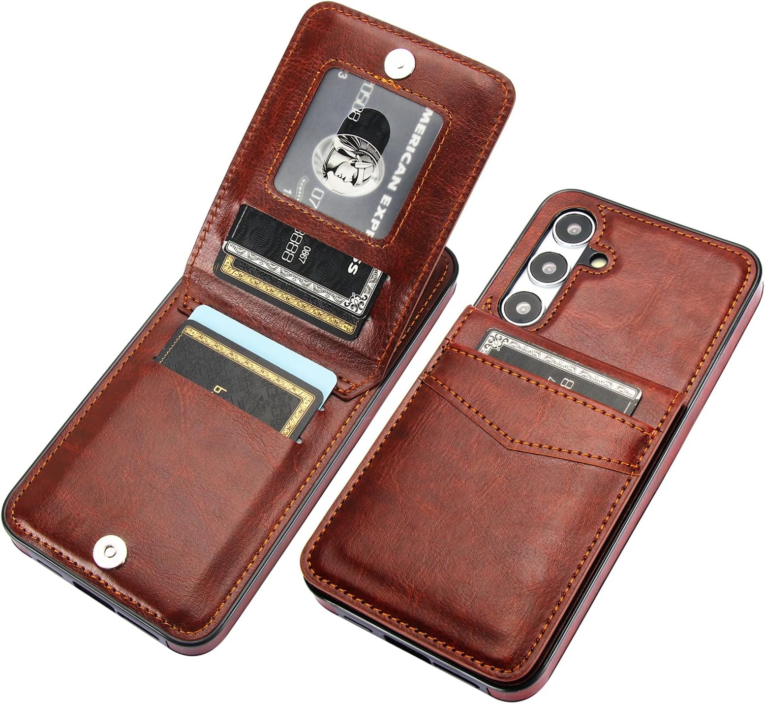 Amazon.com: KIHUWEY for Samsung Galaxy S24 Plus Case Wallet with Credit Card Holder, Flip ...