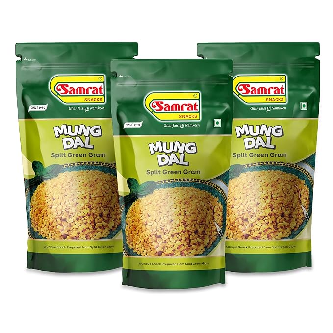 Amazon.com: Samrat Namkeen and Snacks (MUNG DAL 400 Grams Pack of 3)