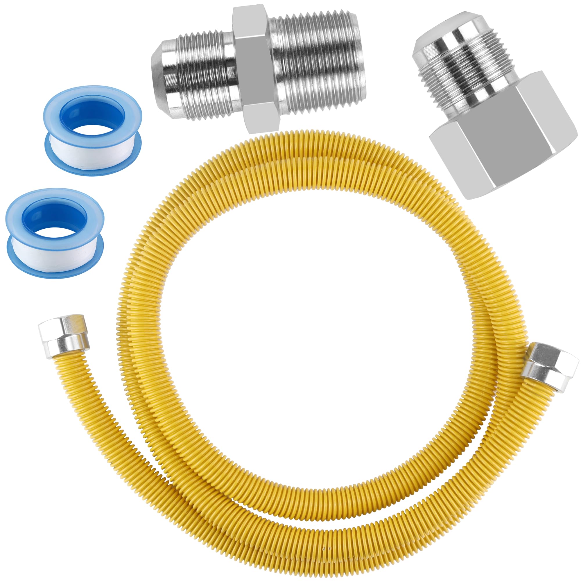 Amazon.com: 72" Flexible Gas Line Hose,Appliance Gas Line with ...