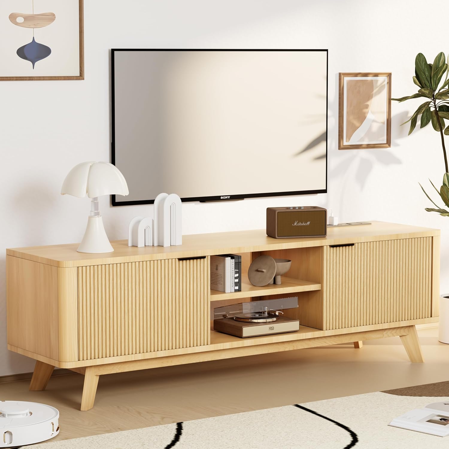 Amazon.com: Royal Windsor Modern TV Stand for Living Room,Large TV ...