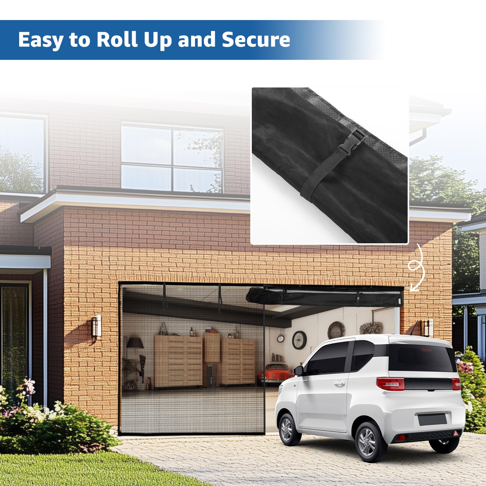 Snapklik.com : Oiyeefo Garage Door Screen: 10x8FT Garage Screen Door ...