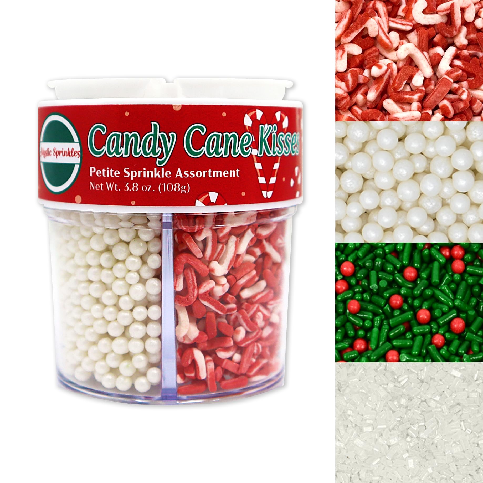 Amazon.com: Mystic Sprinkles Christmas/Holiday 4 Cell Sprinkle ...