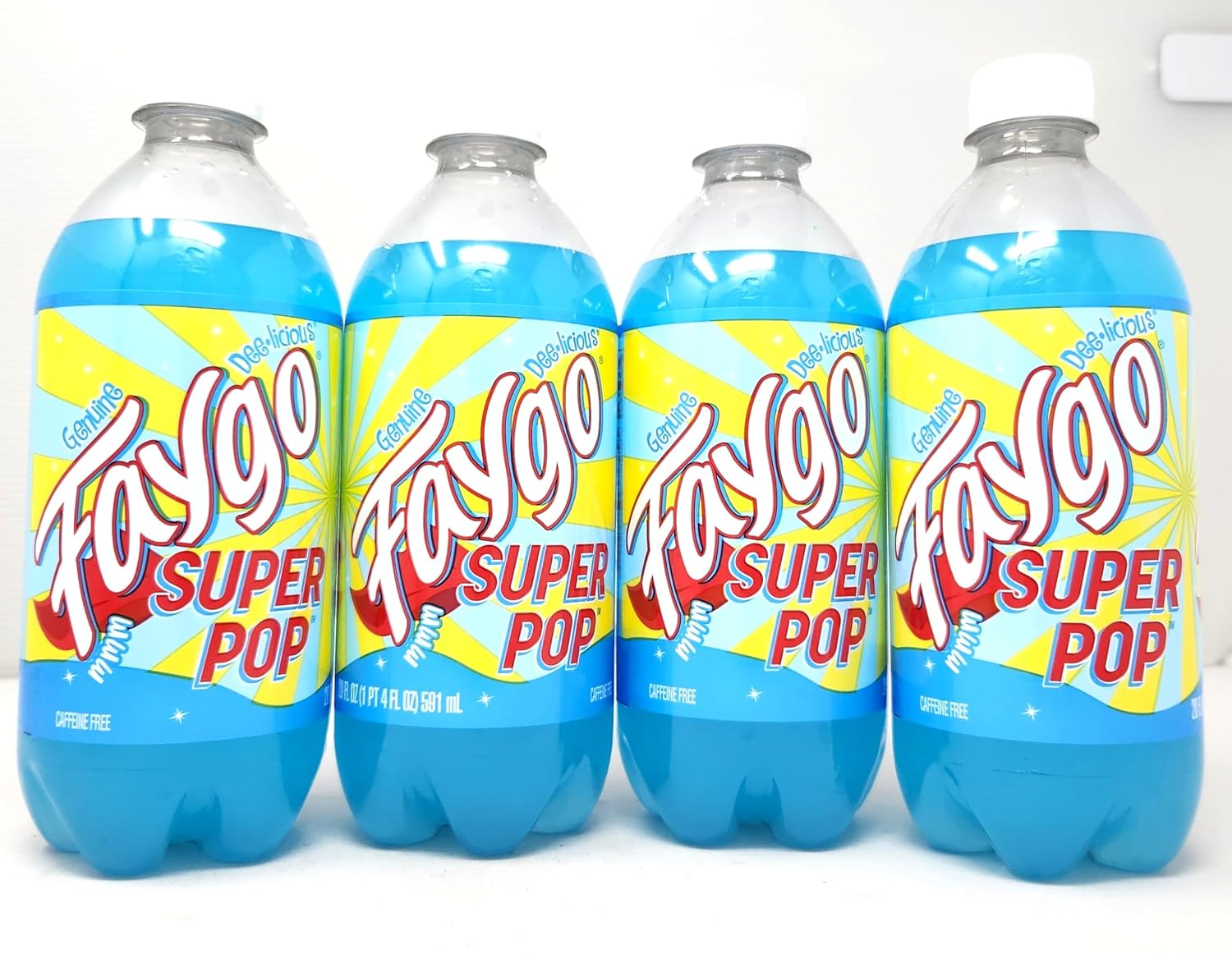 Amazon.com : 4 pack of Soda Pop Soft Drink 20oz Plastic Bottles Faygo ...