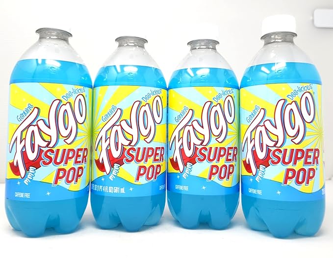 Amazon.com : 4 pack of Soda Pop Soft Drink 20oz Plastic Bottles Faygo ...