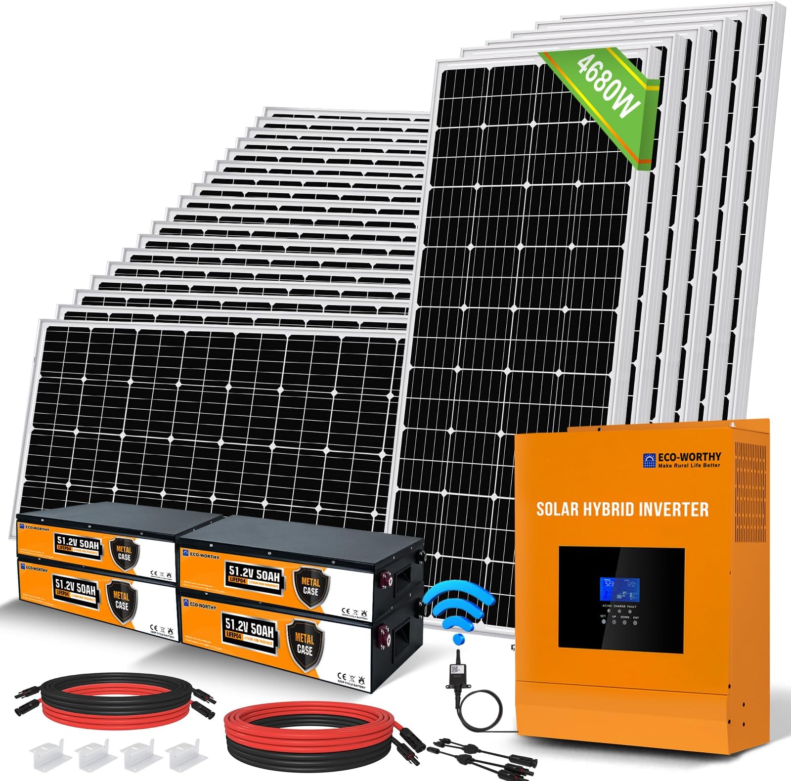 Amazon.com: 1.5KW PluggedSolar with 1500Watt Crystalline Solar Panels ...