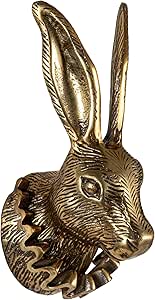 Amazon.com: Creative Co-Op Cast Aluminum Rabbit Head with Ruff Collar ...