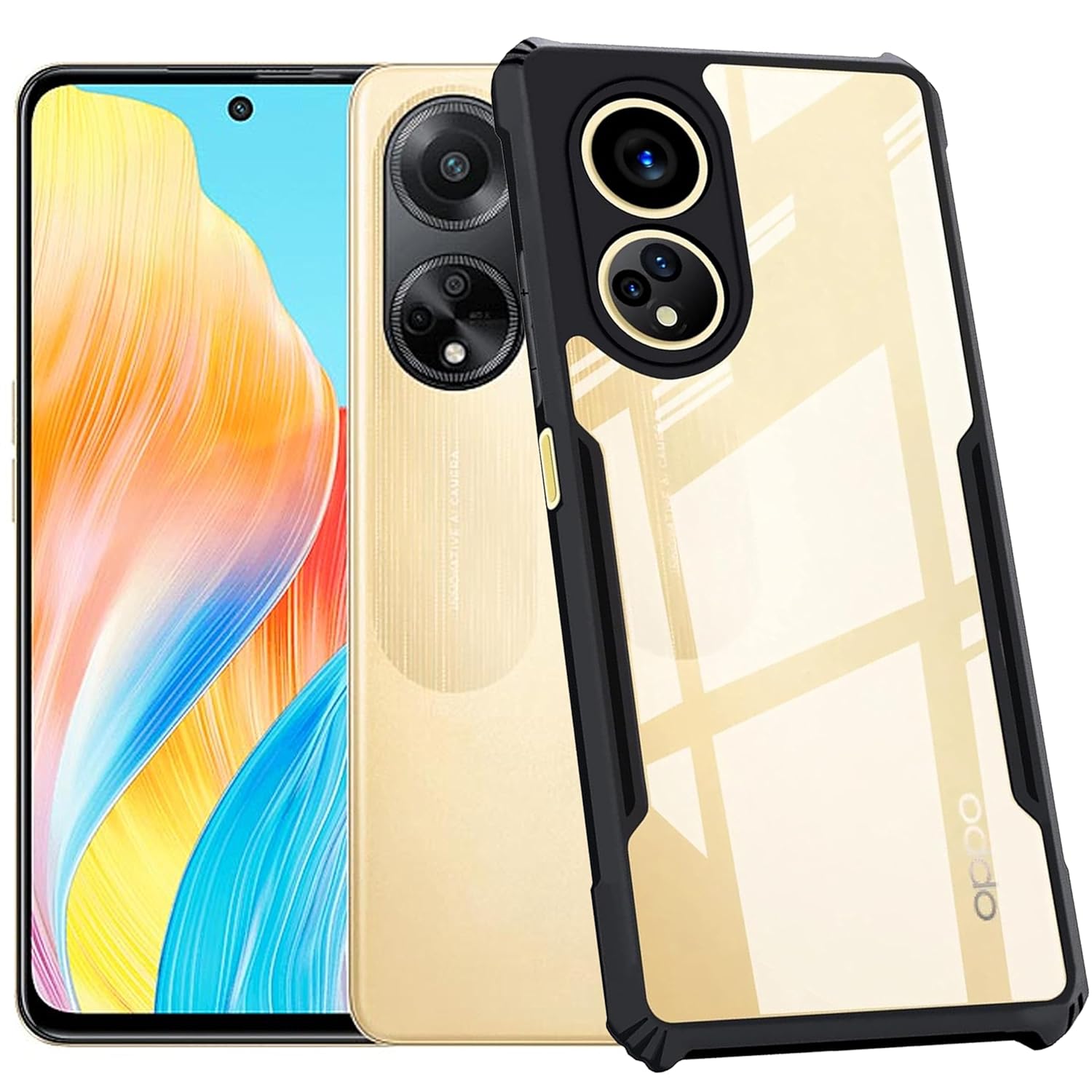 PhoneArmor Transparent Non-Yellowing Back Cover for Oppo F23 5G Phone ...