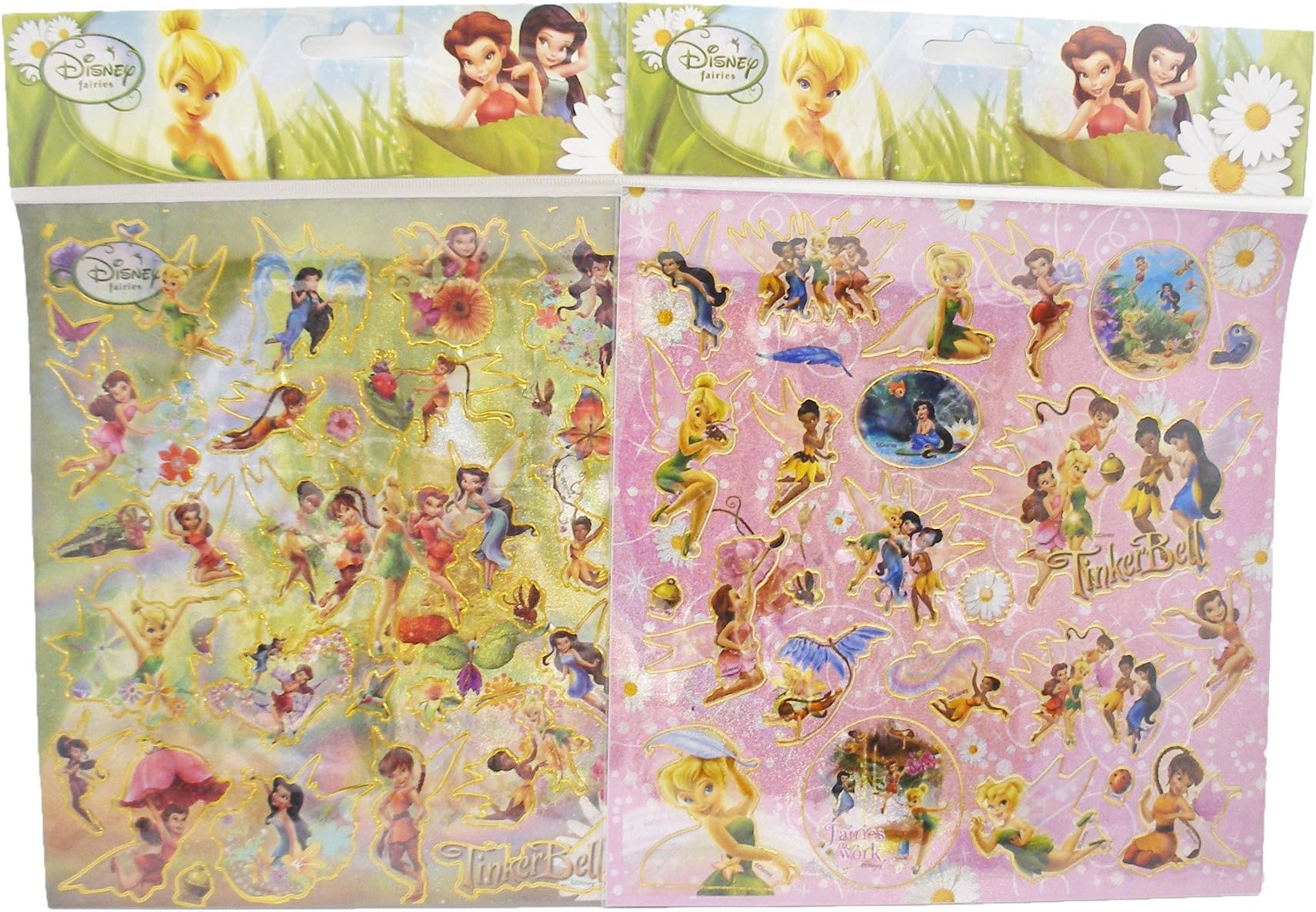 Amazon.com: Pack of 6-2" Stickers -Tinkerbell Bike Sticker : Toys & Games