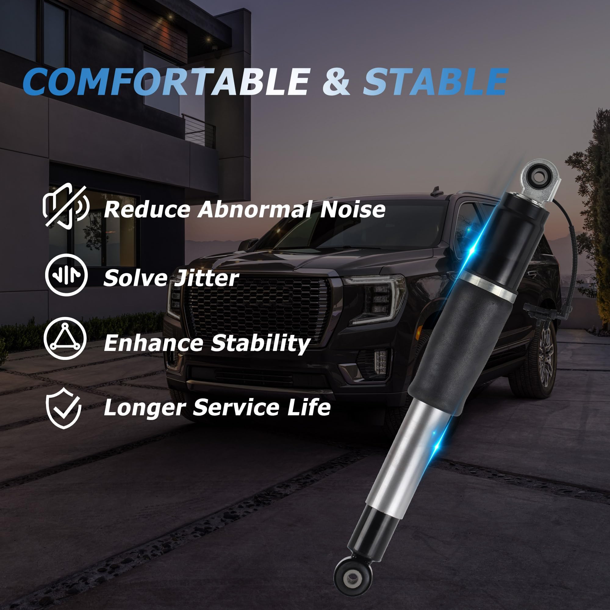 PROEZE 1 Pair Rear Air Shock lift Struts Absorber electronic with ...