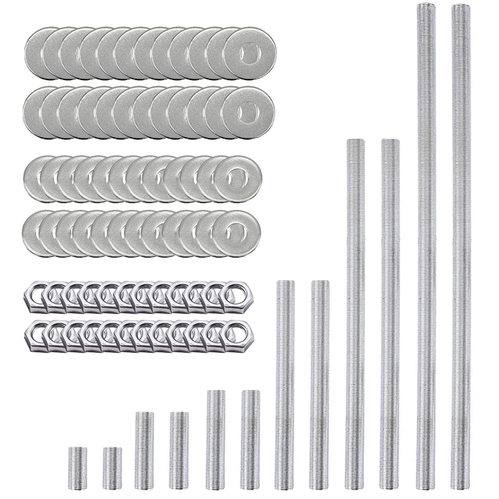 ECUDIS Lamp Rod, Thread Lamp Pipe, DIY Lamp Repair Assortment of ...