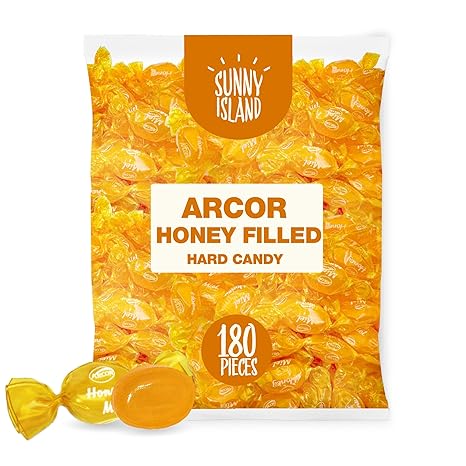Amazon.com : Arcor Honey Filled Hard Candy | 2-Pound Bag | About 180 ...