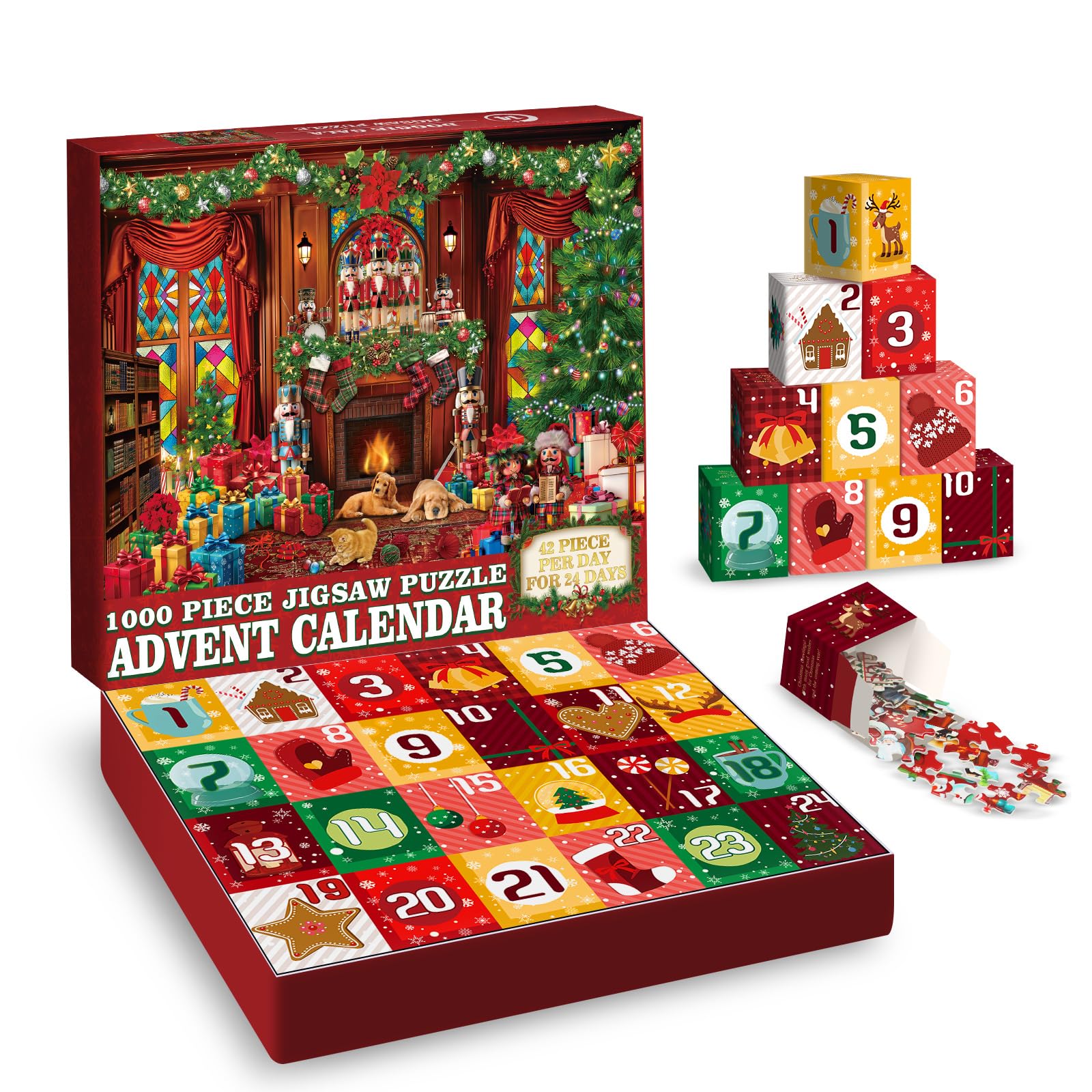 Amazon.com: Christmas Advent Calendar Puzzles 2024 For Adults 1000 ...