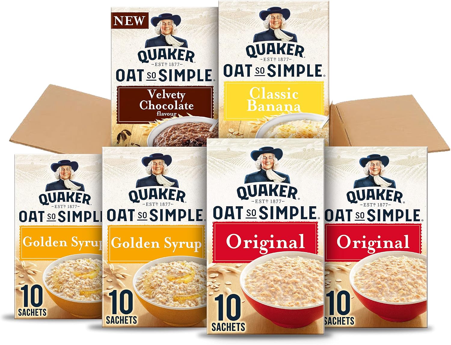 Quaker Oat So Simple Indulgent Sachet Bundle | Golden Syrup | Original ...