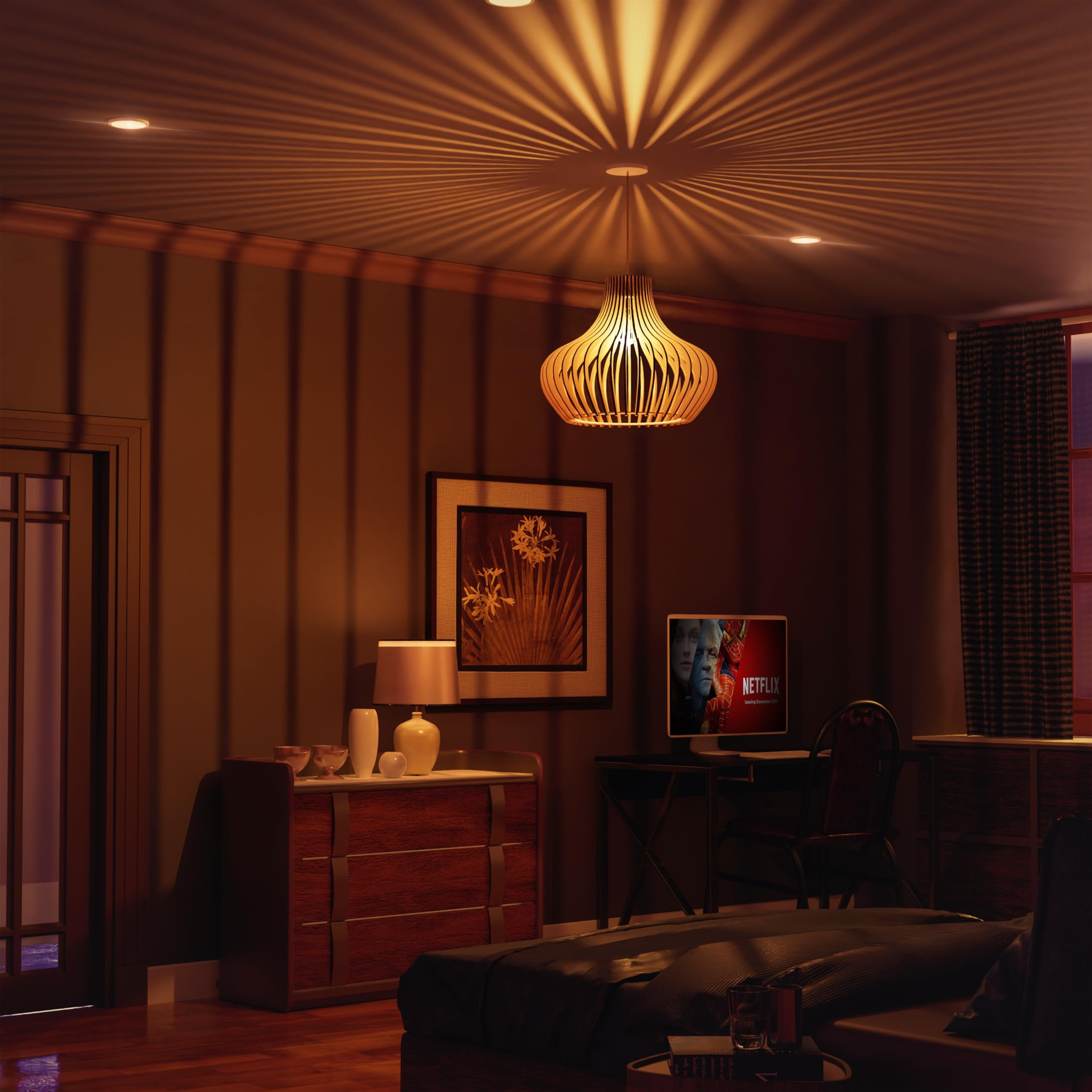 Buy Smartway Metal 14W Round Mellow Led Ceiling Lamp,Three Colors (Warm ...