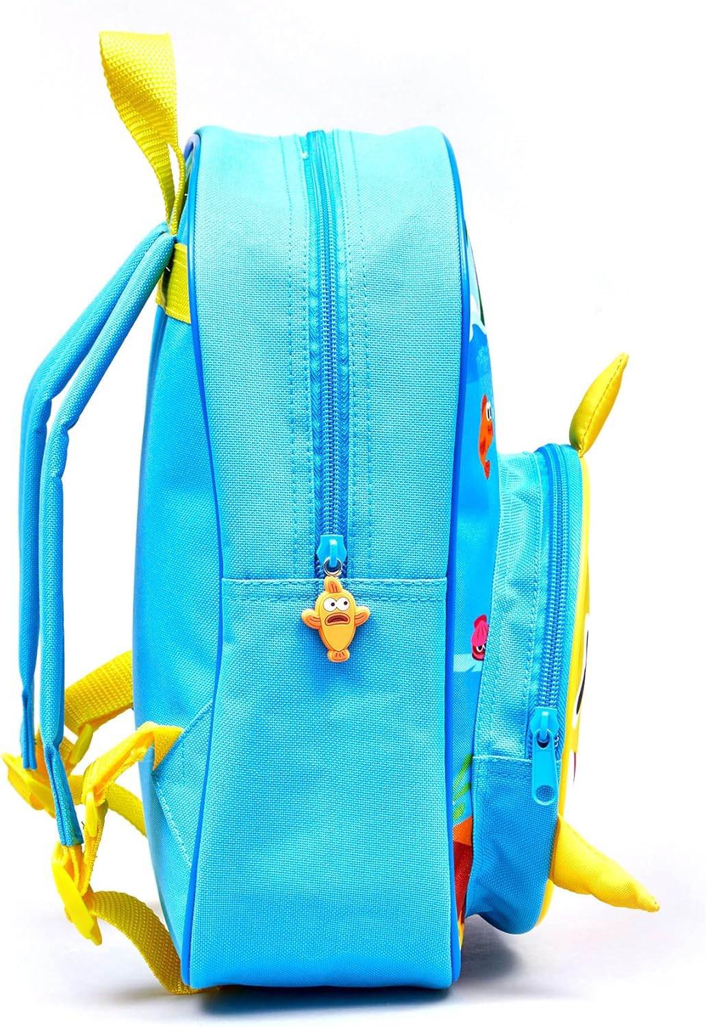 Boys Pinkfong Baby Shark Novelty 3D Pocket Blue Childrens Backpack ...