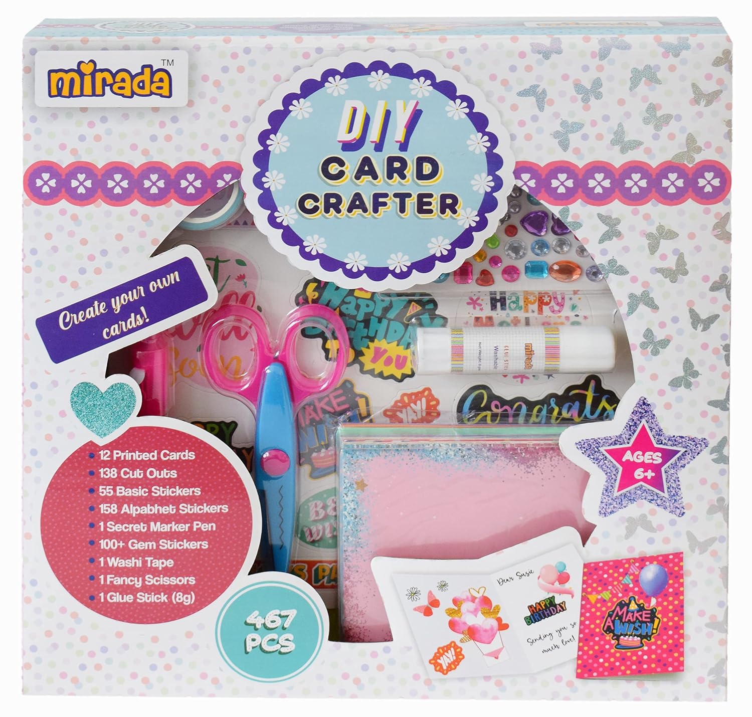 Mirada Art & Craft ,DIY Card Crafter, Ideal Gift Set, 6+ (MAC2014 ...
