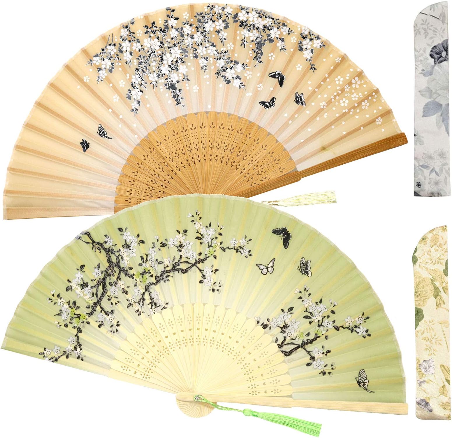 Amazon.com: Zolee Folding Hand Fan for Women - Foldable Chinese ...