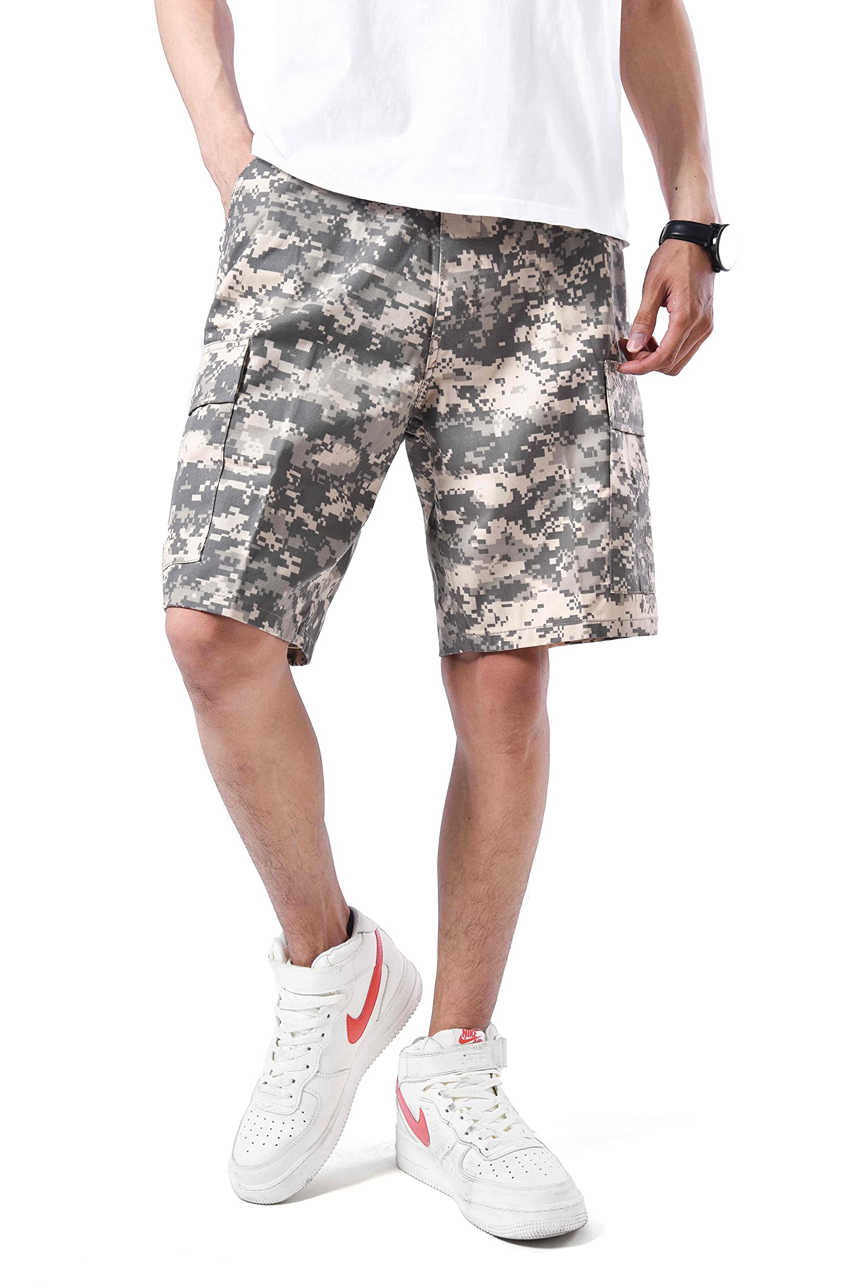 Snapklik.com : BACKBONE Mens Army Military Combat Camo BDU Shorts ...