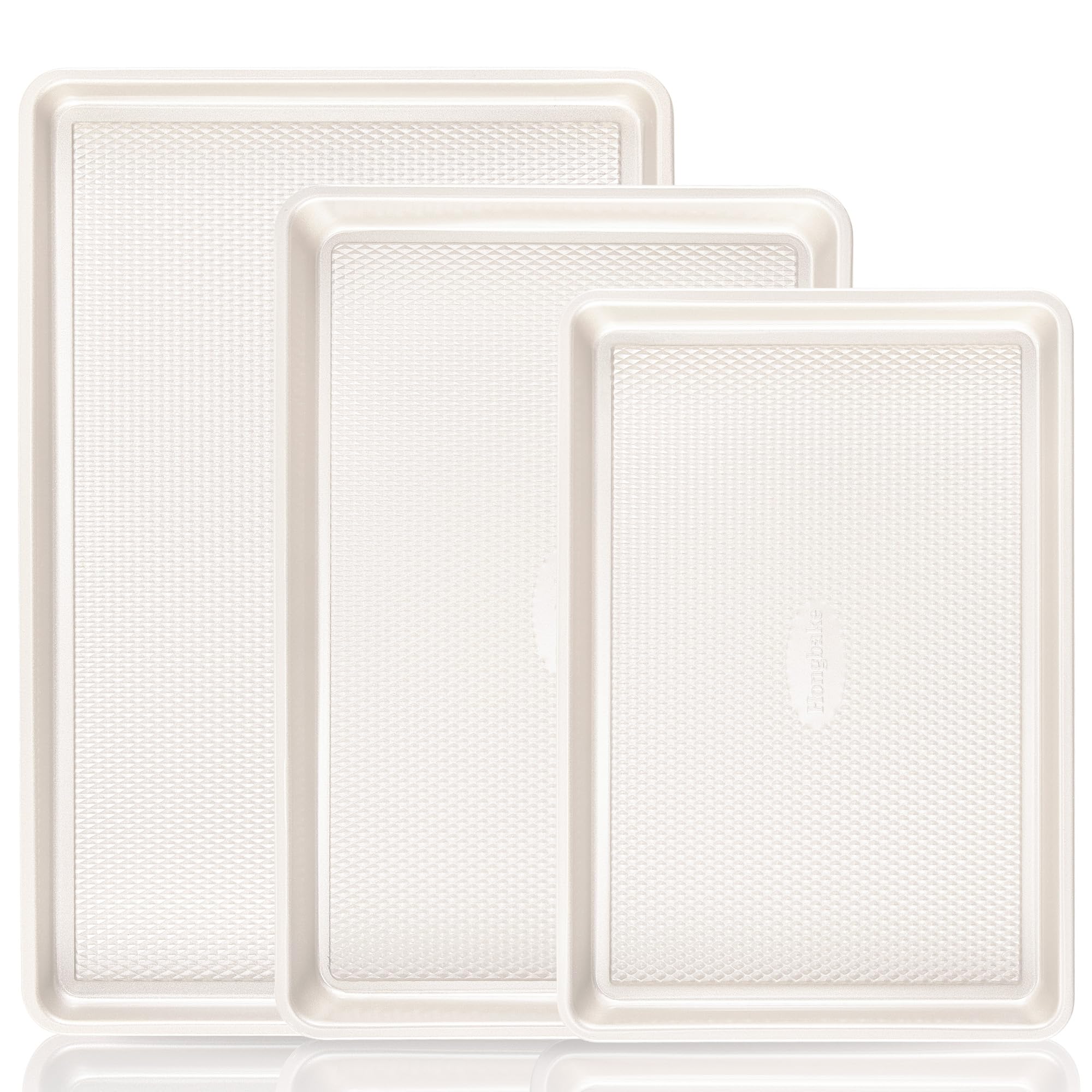 Amazon.com: HONGBAKE Baking Sheet Pan Set, Cookie Sheets for Oven ...