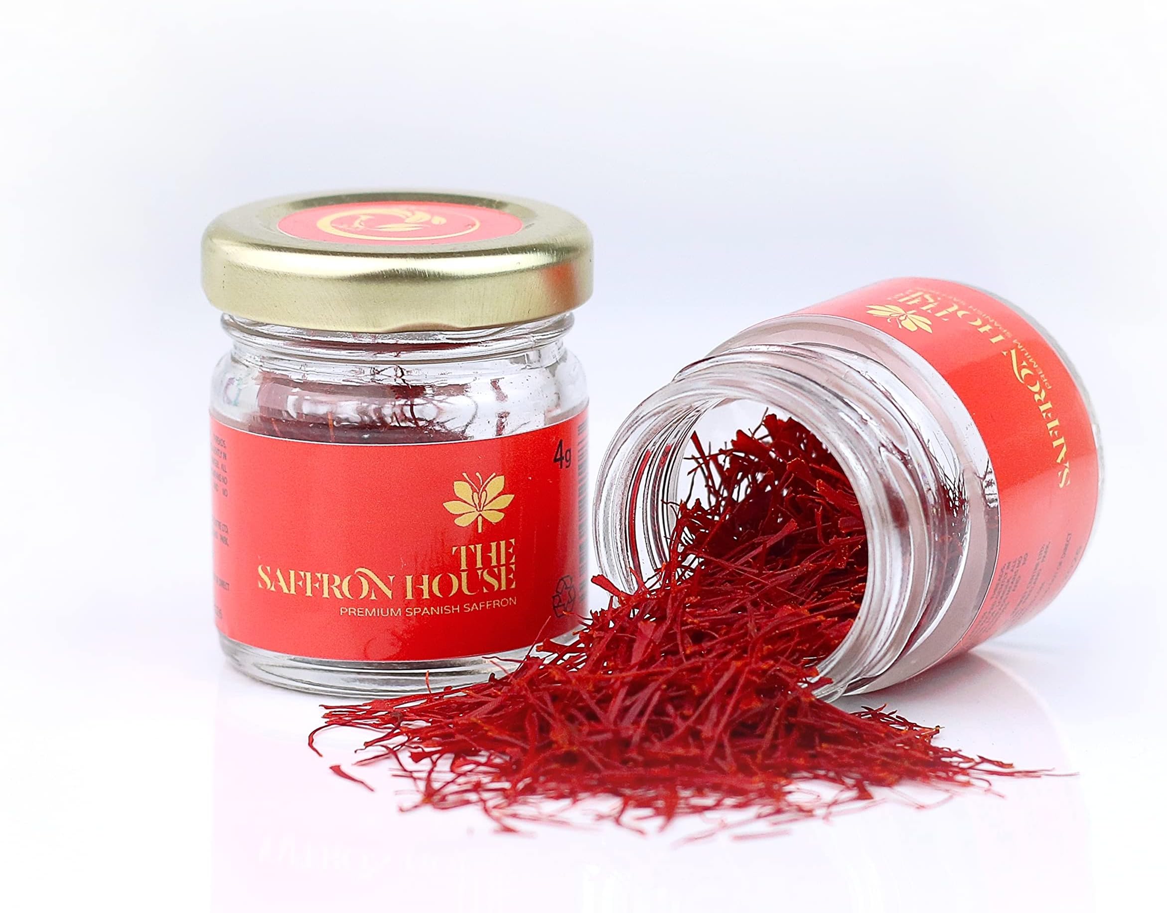 Amazon.com : The Saffron House All Red Genuine Saffron Threads in glass ...