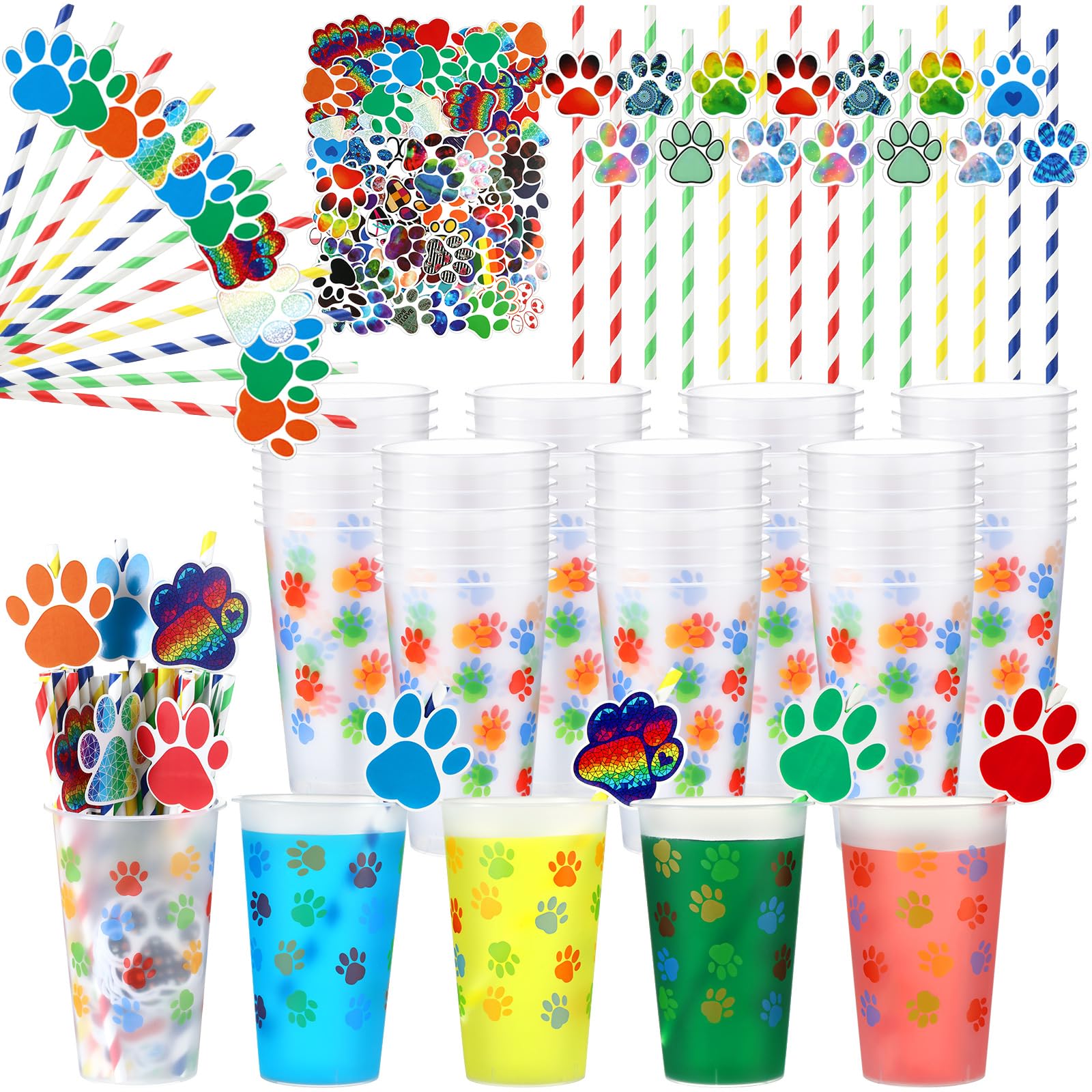 Amazon.com: Lallisa 50 Pcs Party Favors Cups Reusable 16 oz Plastic ...