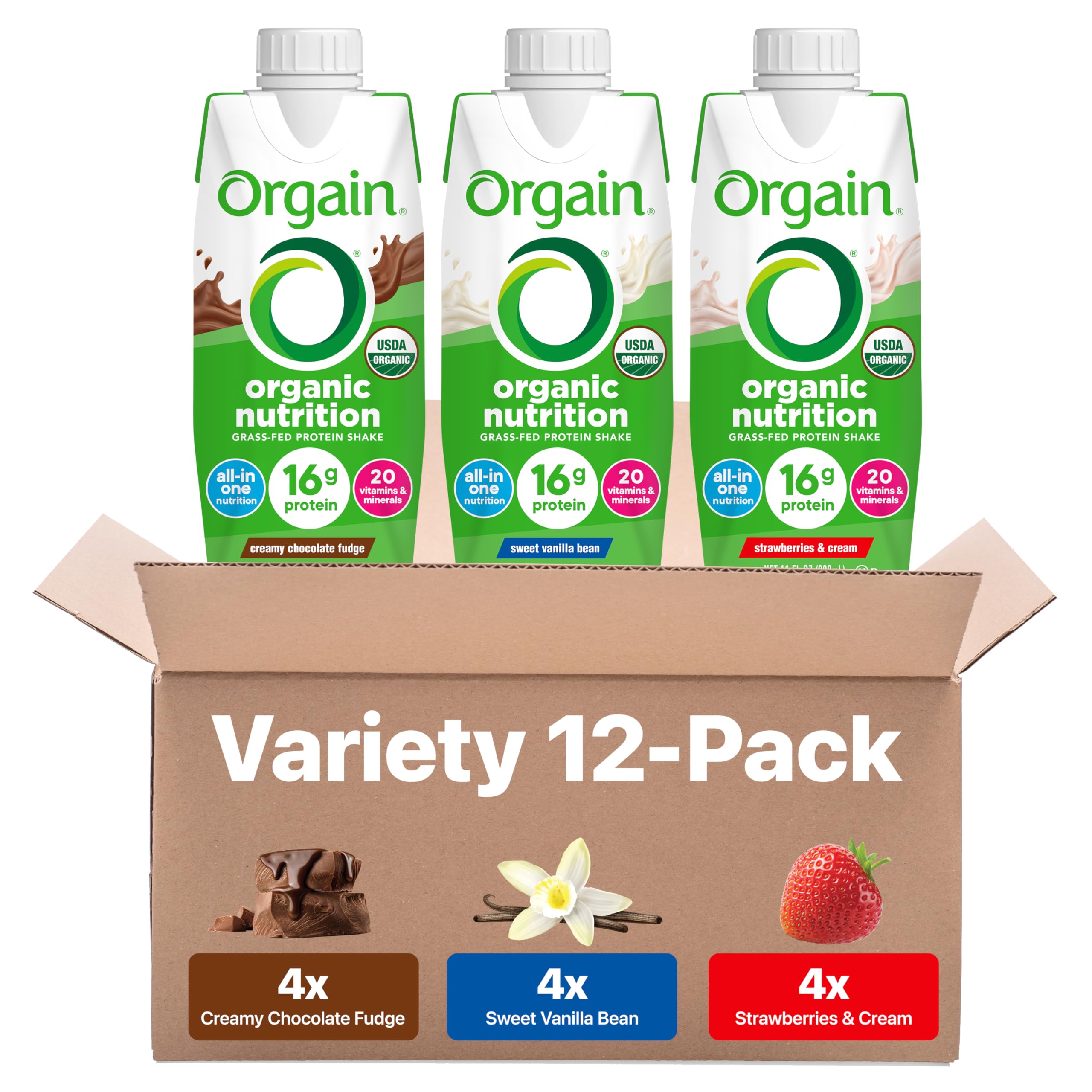 Snapklik.com : Orgain Organic Nutritional Protein Shake, 16g Grass Fed ...