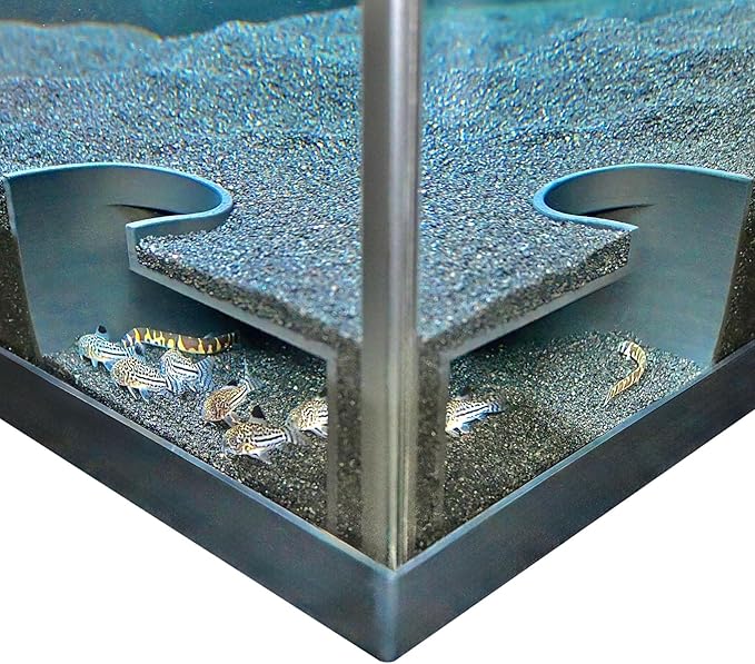 Amazon.com : Aquarium Underground Two Hole Corner Cave | Viewing Fish ...