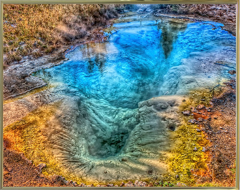 Frame USA Seismograph Pool Ynp Framed Print 8.25"x10.5" by Galloimages ...