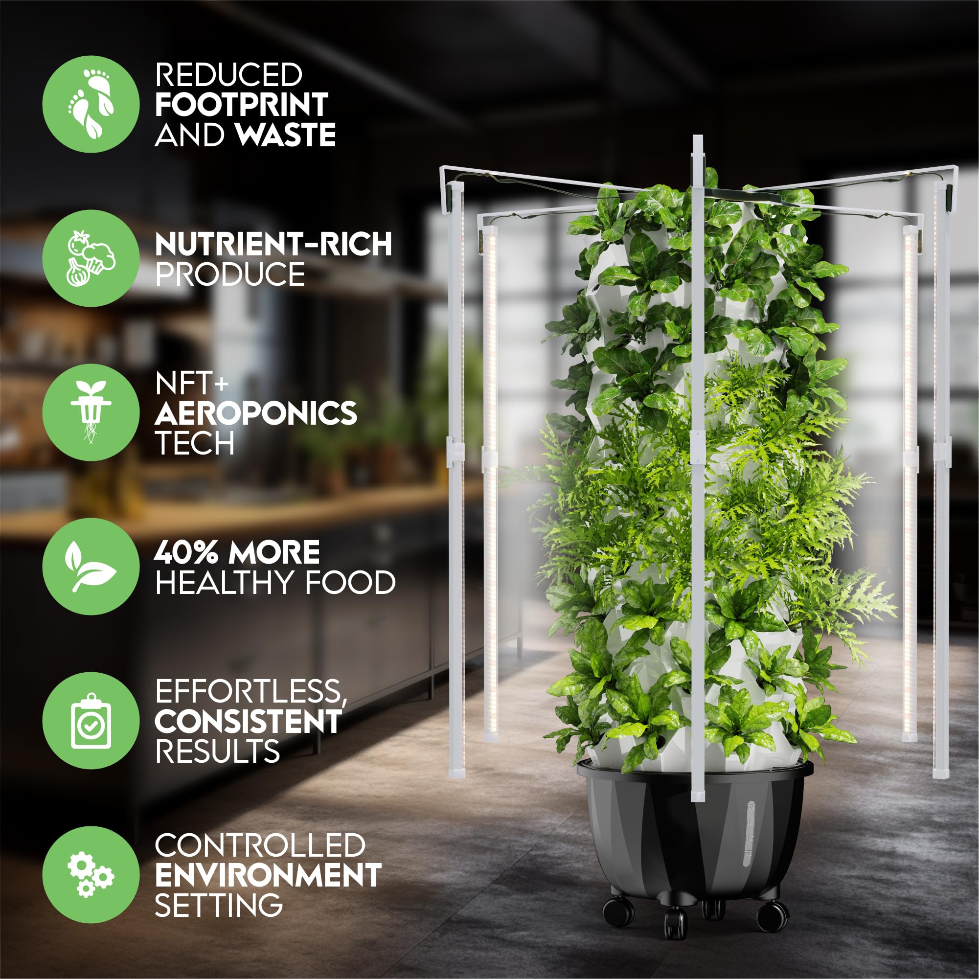 Juice Plus Aeroponic Tower System Hydroponics System Tower For