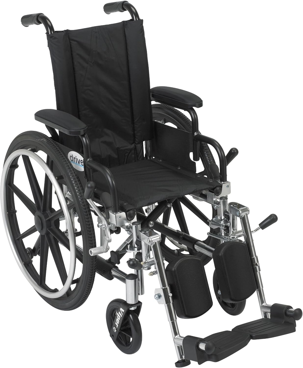 Amazon.com: Drive Medical Viper Wheelchair with Flip Back Removable ...