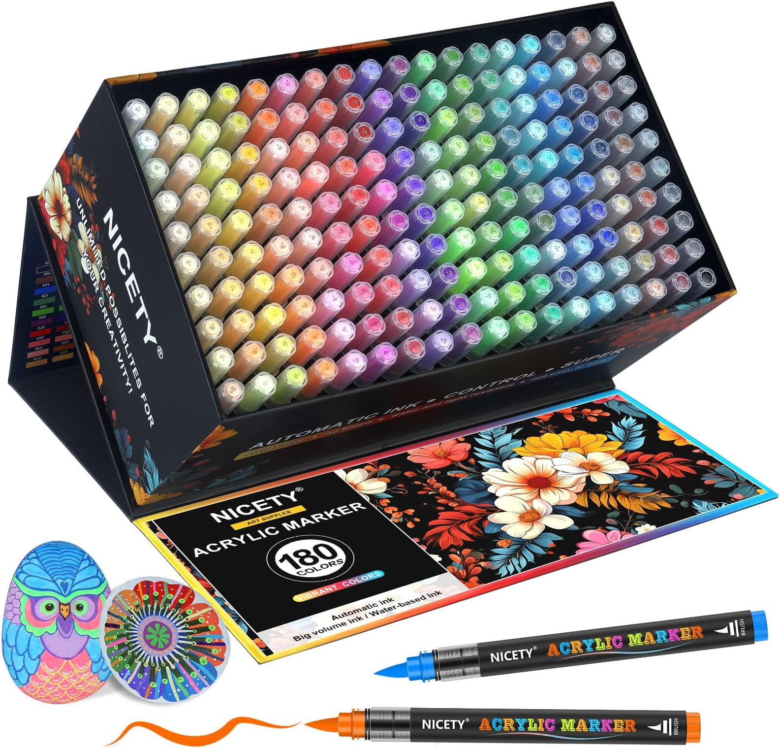 Amazon.com: Acrylic Paint Pens, Soft Brush Tip Acrylic Paint Markers ...