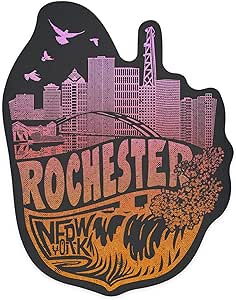 Amazon.com: Die Cut Sticker Rochester, New York, Vinyl Sticker 3 to 6 ...