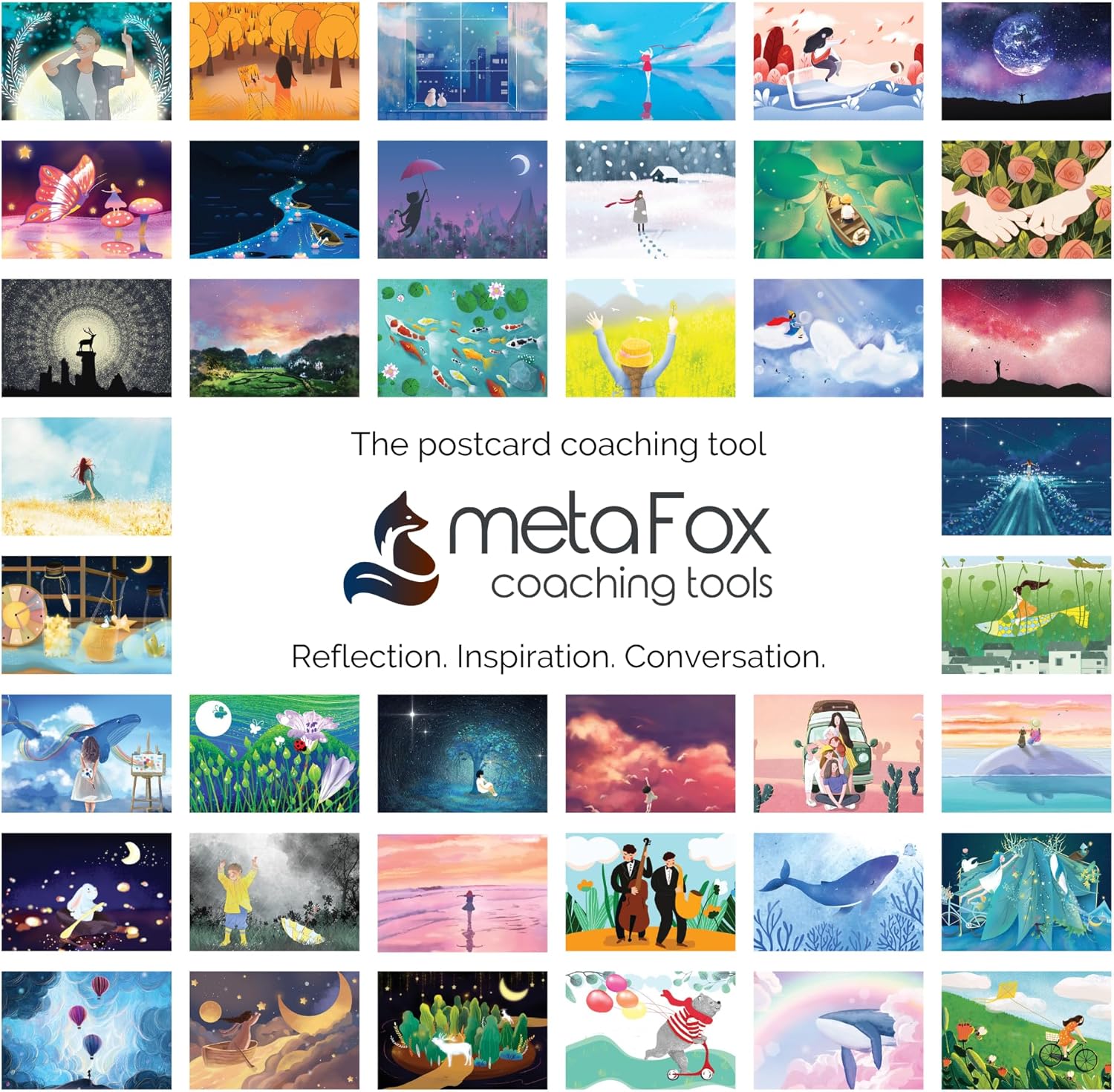 Amazon.com : metaFox| Dreamland | Inspirational Postcards Pack for ...