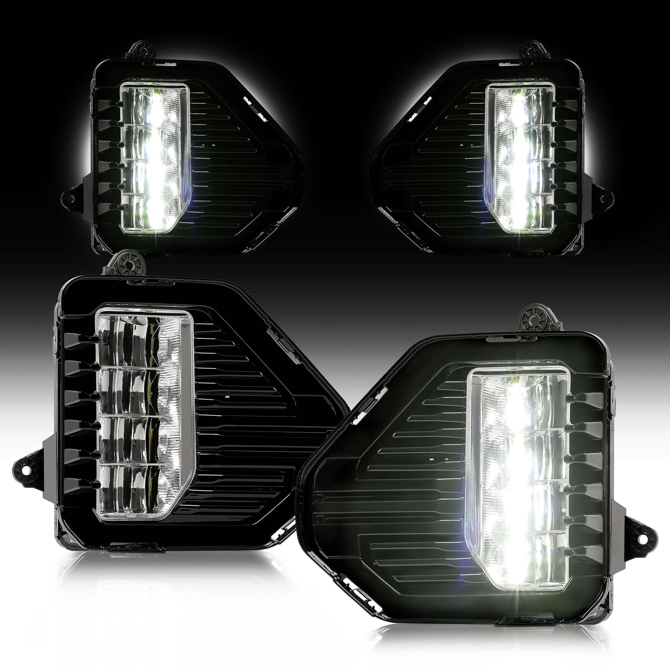 Amazon.com: HECASA Pair LED Fog Lights & Bezels Compatible with 2019 ...