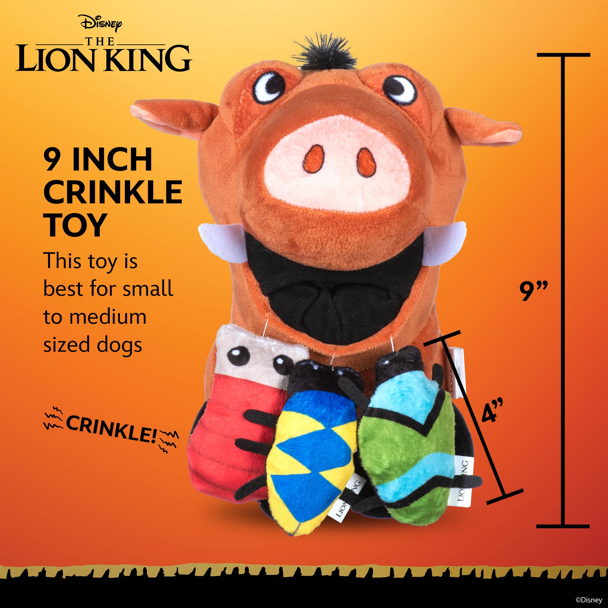 Snapklik.com : Disney For Pets Pumbaa Burrow Dog Toy