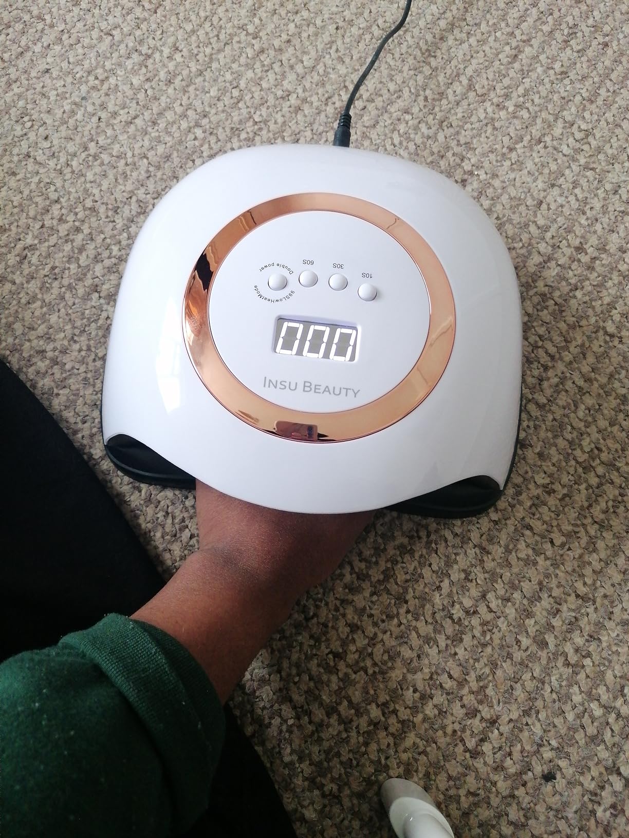 Insu Beauty LED UV Nail Lamp Gel Curing Dryer Machine Kit Nail Polish ...