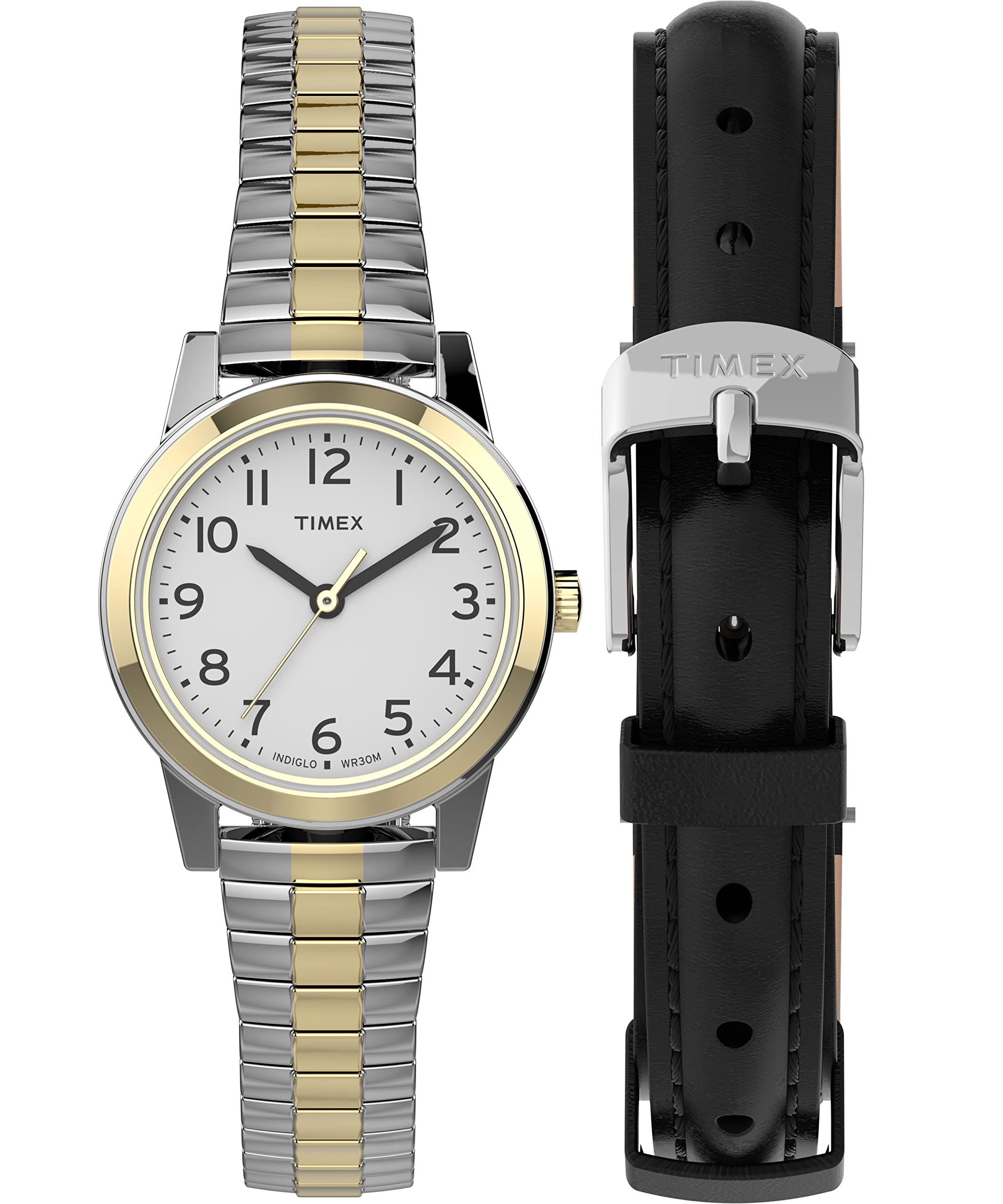 Amazon.com: Timex Women's Essex Avenue 25mm Watch Box Set – Two-Tone ...