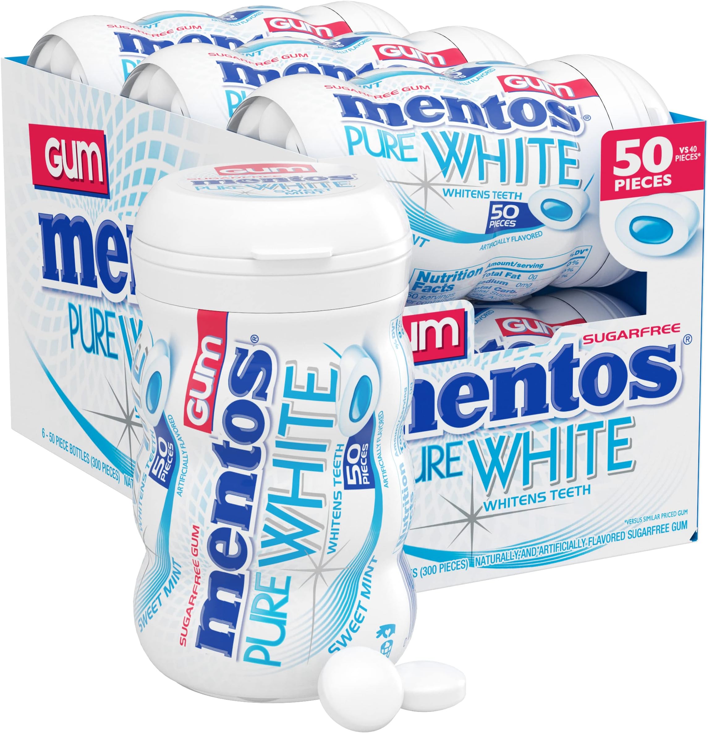 Amazon.com : ORBIT Gum White Peppermint Sugar Free Chewing Gum Bulk ...