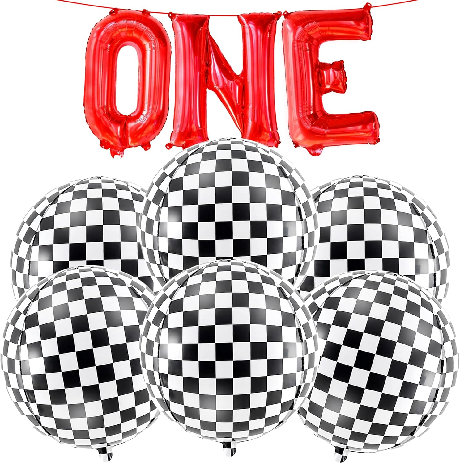 Amazon.com: KatchOn, Fast one Birthday Decorations - Pack of 7 ...