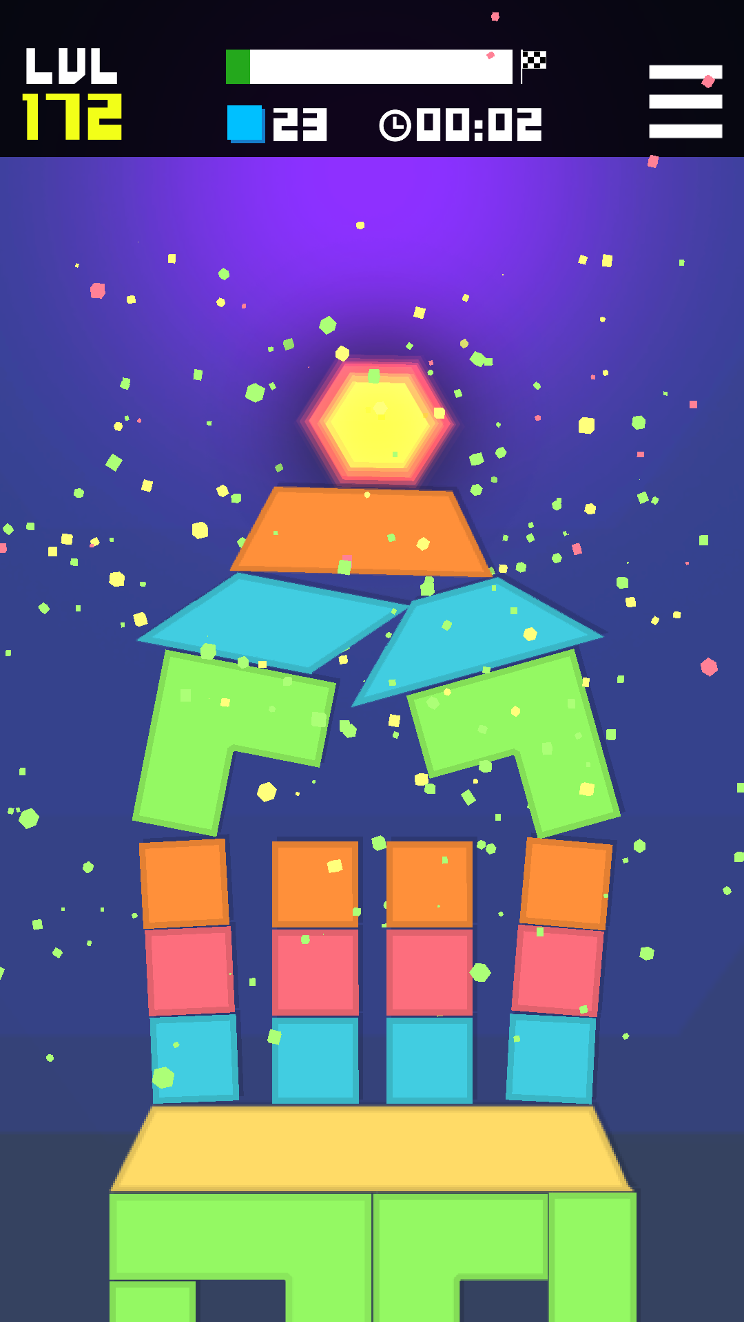 Hexagon Tower Balance - Block Fall - App on Amazon Appstore