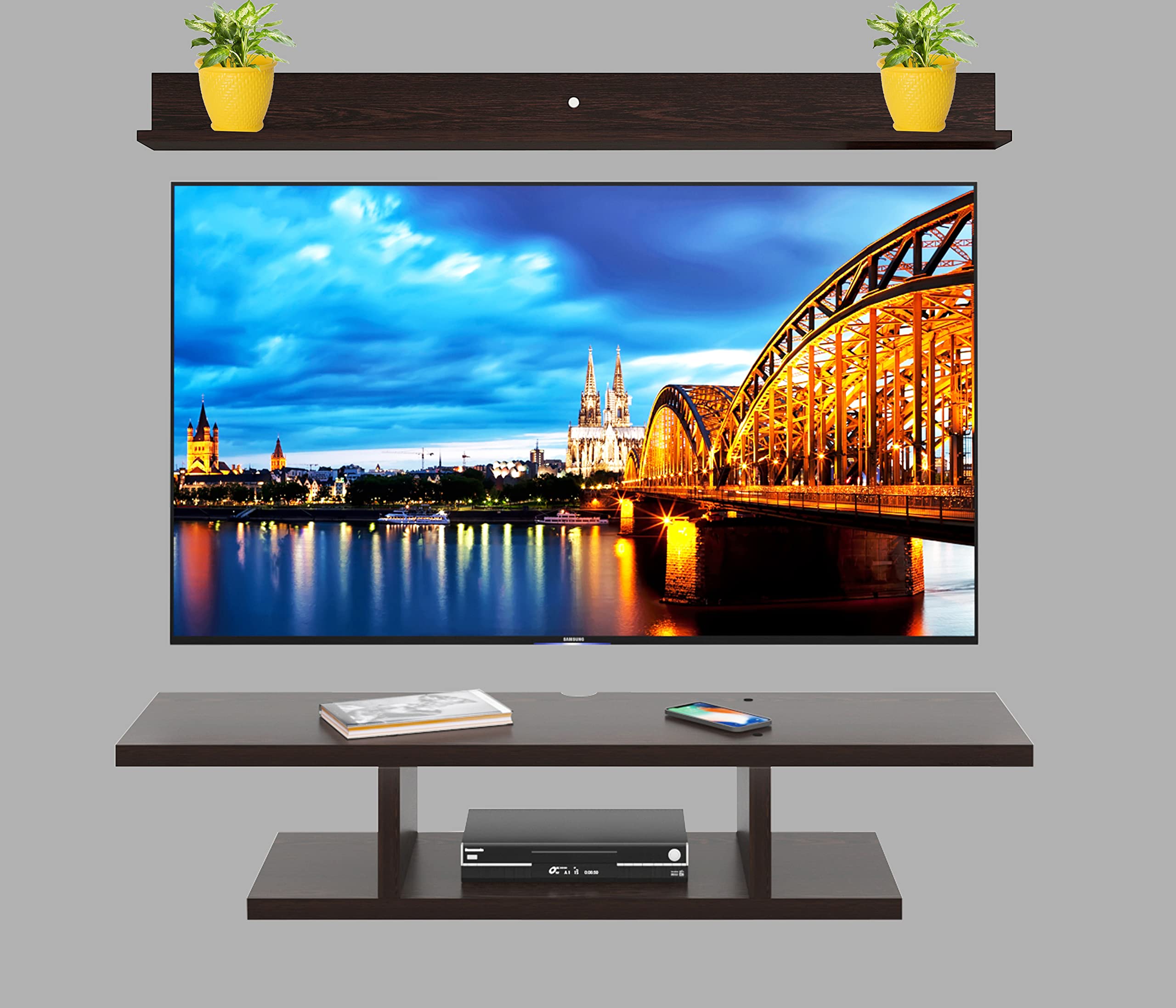 Odestar REX Engineered Wood TV Entertainment Unit Set Top Box Stand ...